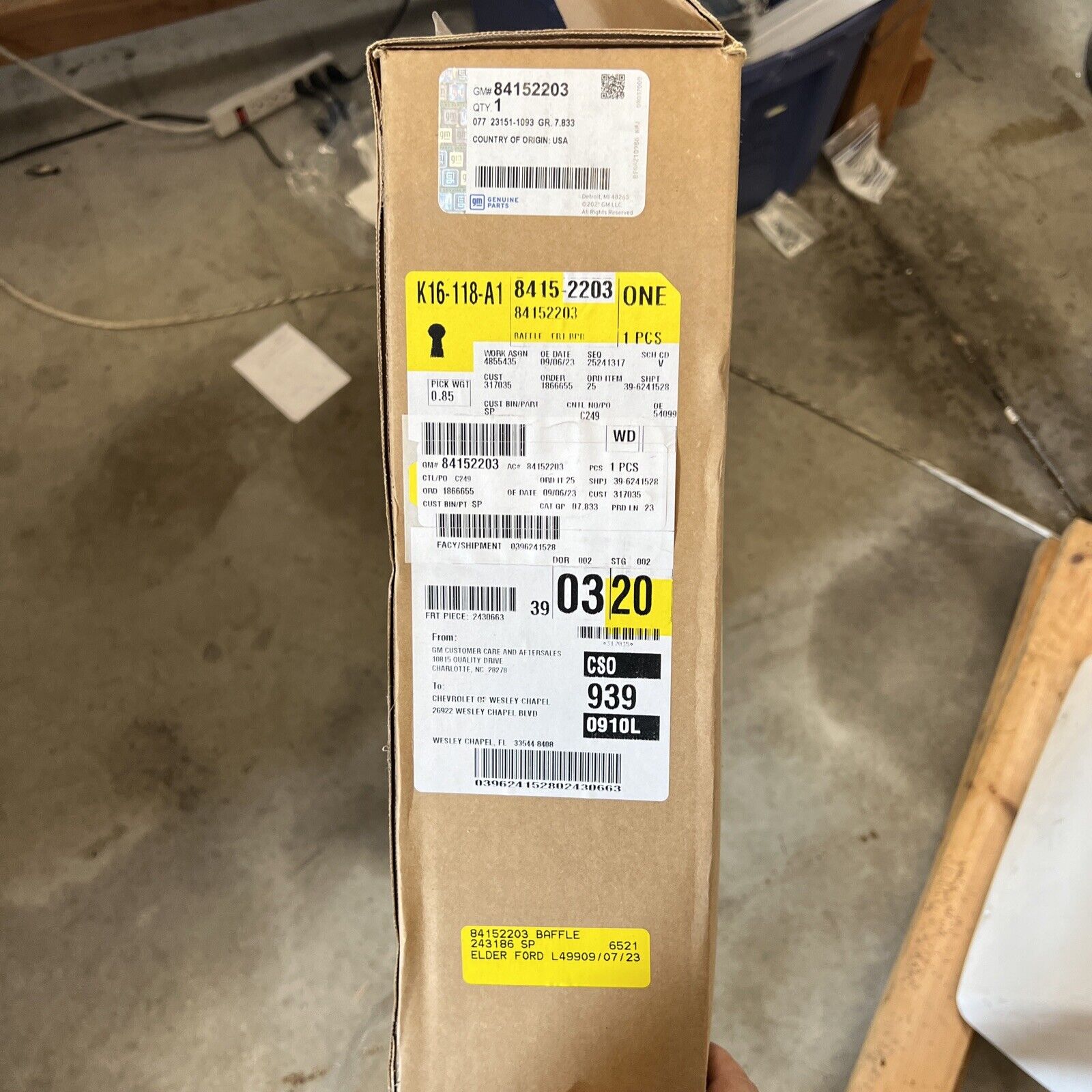 Genuine OEM GM Radiator Air Inlet Baffle 84152203 – LarsonEnterprisesOEM