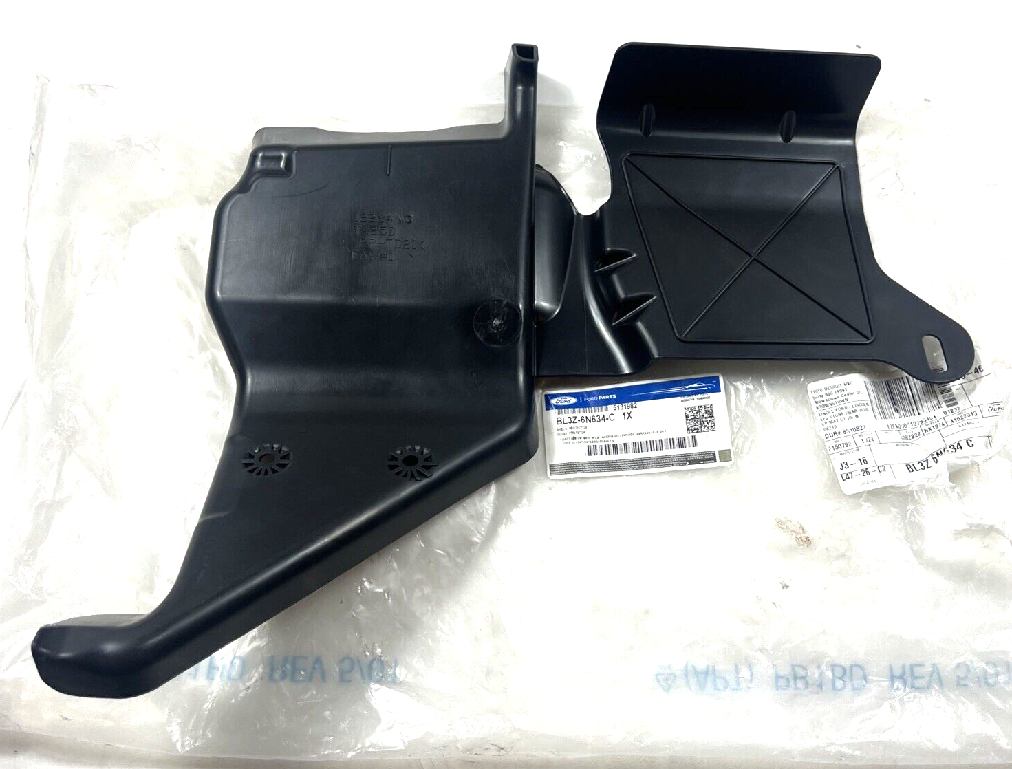 Genuine OEM Ford F-150 Engine Side Splash Shield Black 2011-2014 BL3Z6 ...